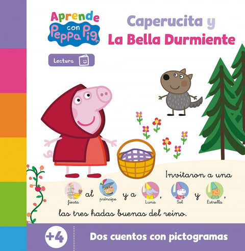 PEPPA PIG. LECTOESCRITURA - APRENDE CON PEPPA. CAPERUCITA Y LA BELLA D ...